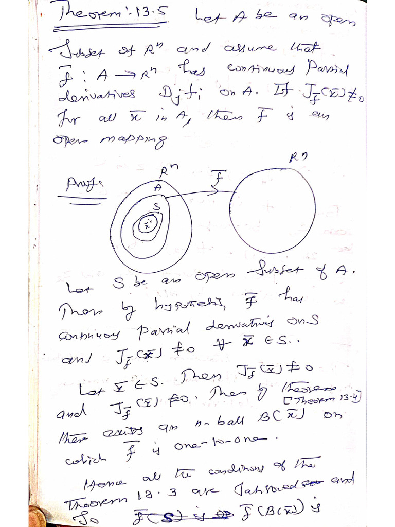 Real Analysis The Inverse Function THM | PDF