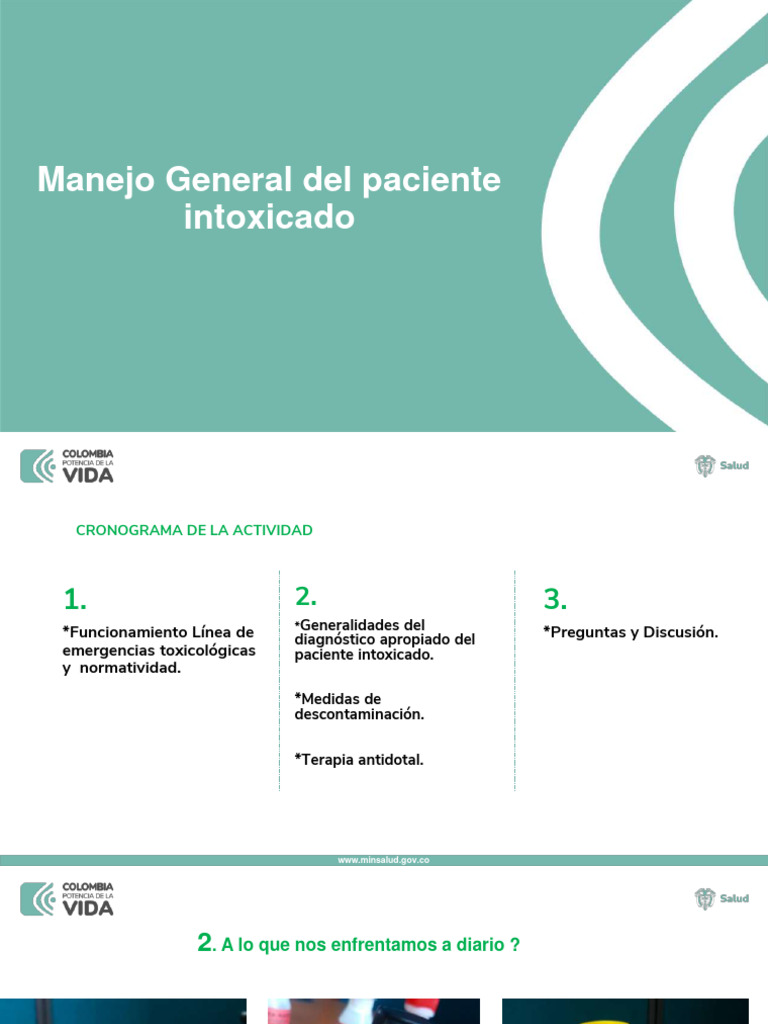 Manejo Integral Paciente Intoxicado | PDF | Toxicología | Tratamientos ...