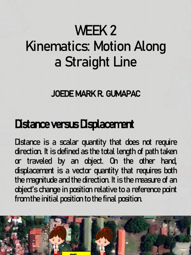 WEEK 2 Kinematics | PDF