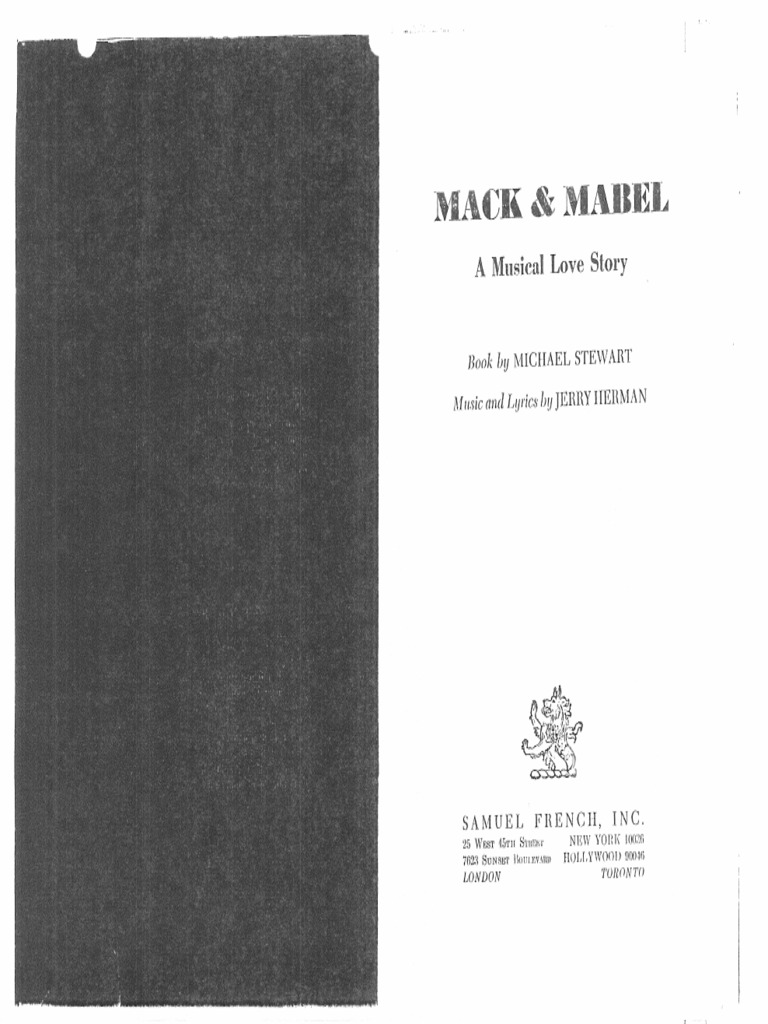 Mack & Mabel (Musical) | PDF