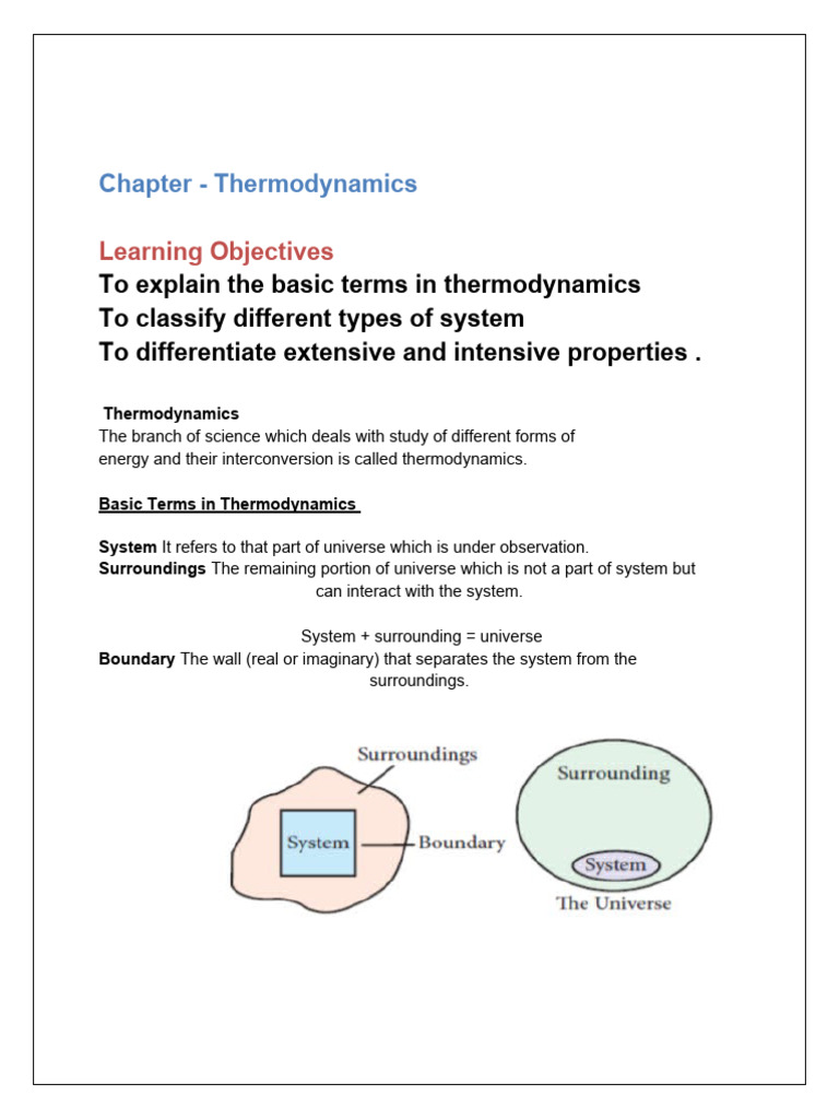 Chapter - 6 Thermodynamics | PDF | Entropy | Enthalpy