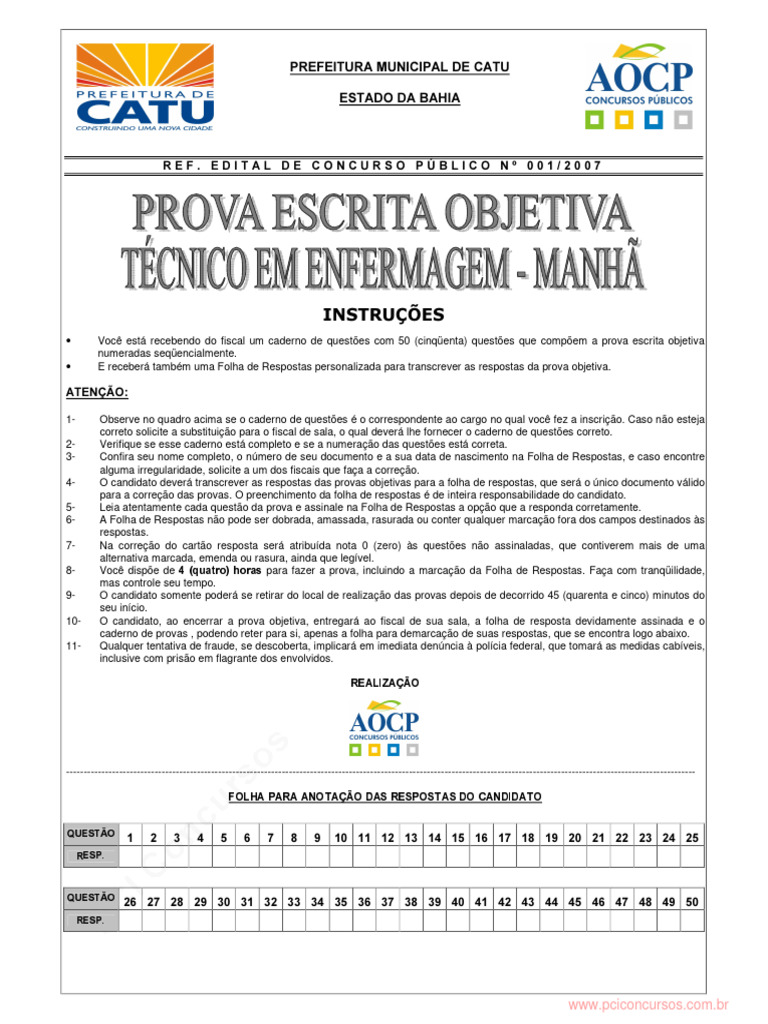 Tec Nico en Ferma Gem 02 | PDF | Vogal | Enfermagem