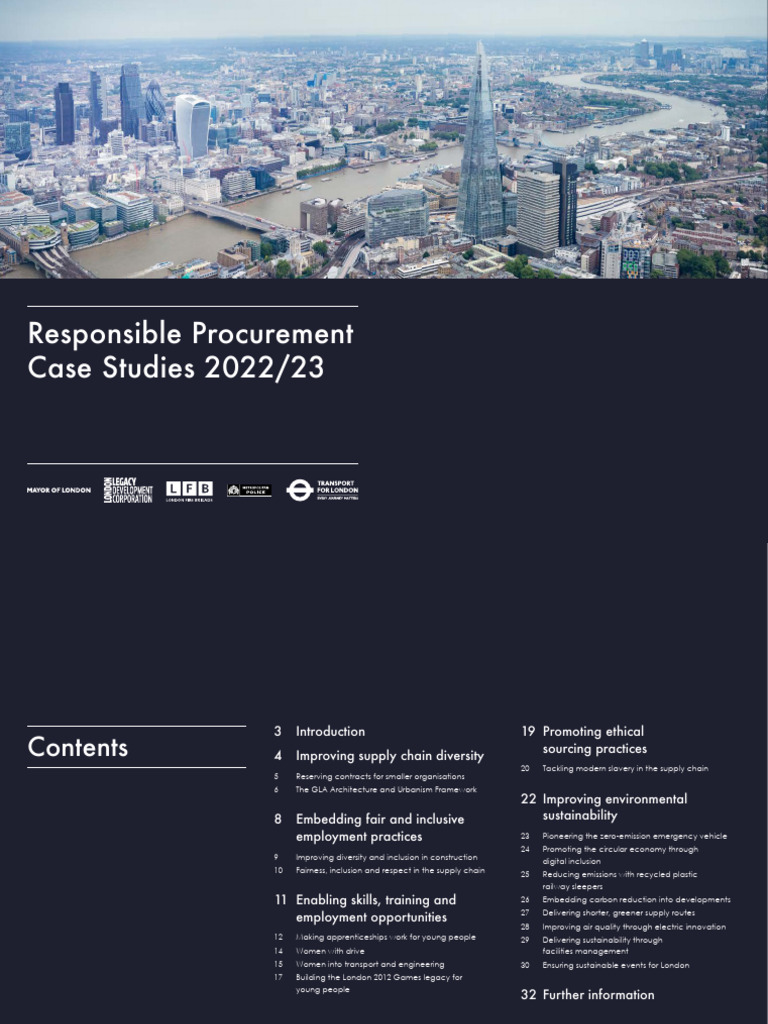 GLA Group Case Studies 2023 Final | PDF | Procurement | Supply Chain