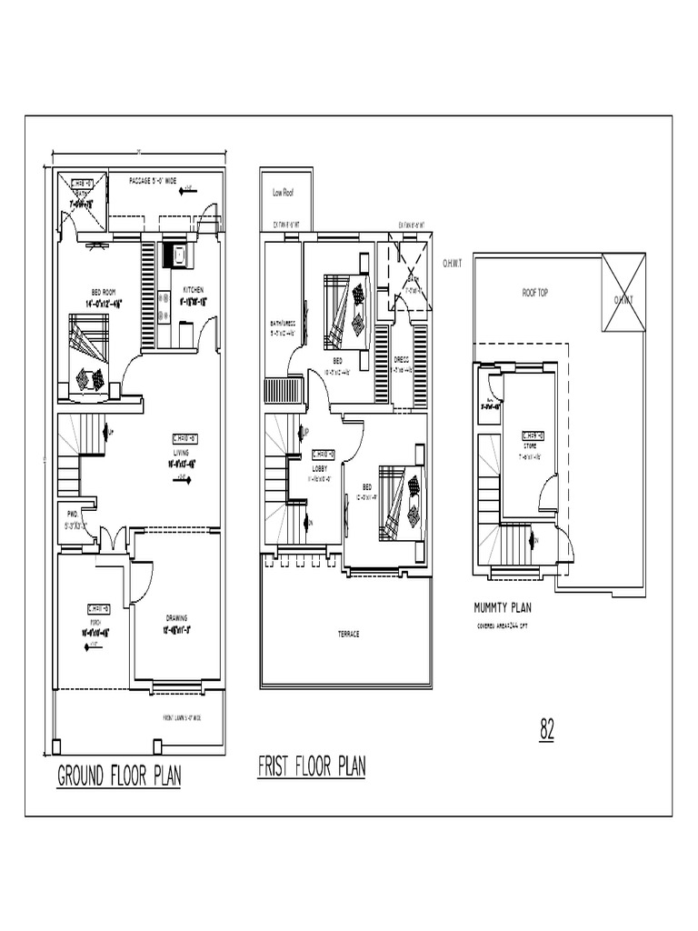 5 Marla Plans4 Model | PDF