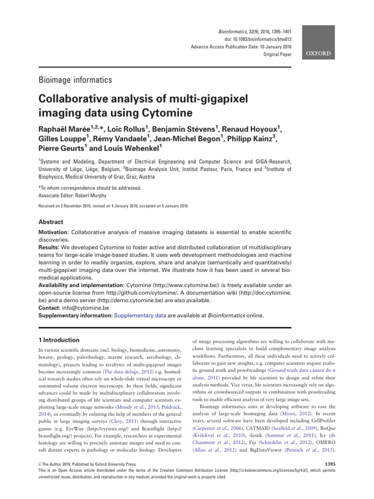 Collaborative Analysis of Multi-Gigapixel | PDF | Annotation | World Wide Web