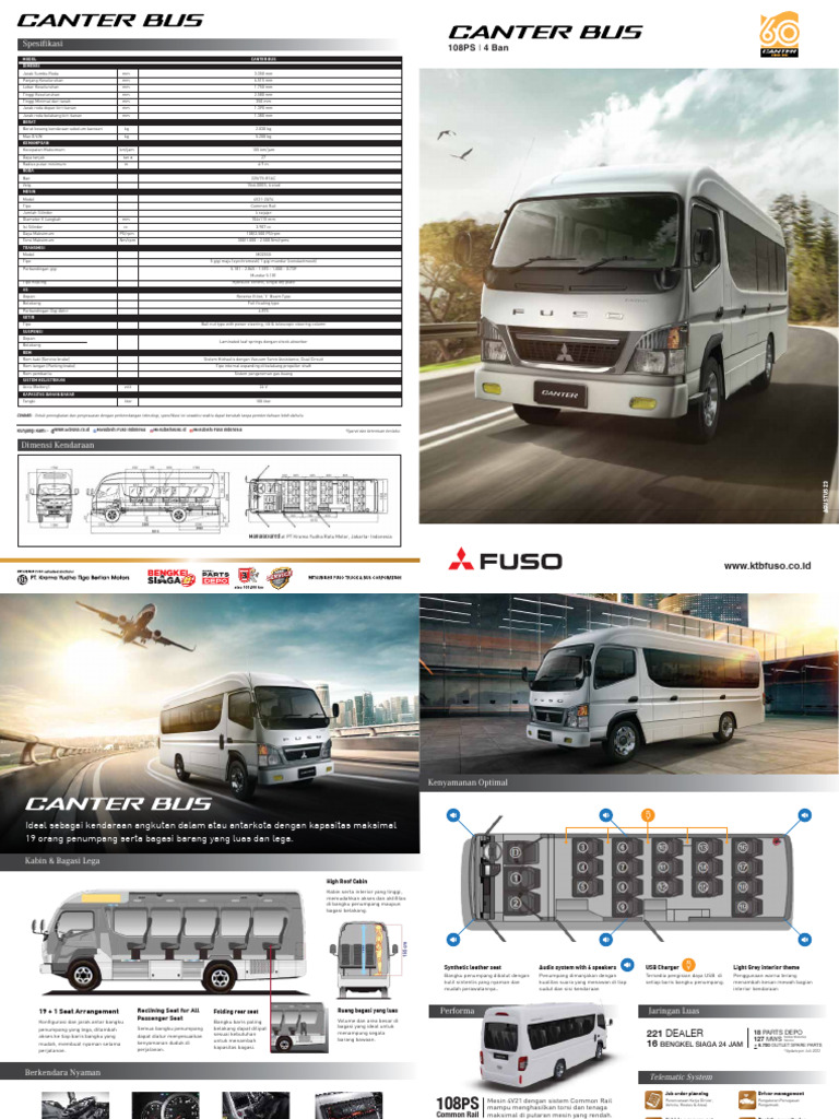 Brosur Canter Bus - GIIAS 23 Preview | PDF