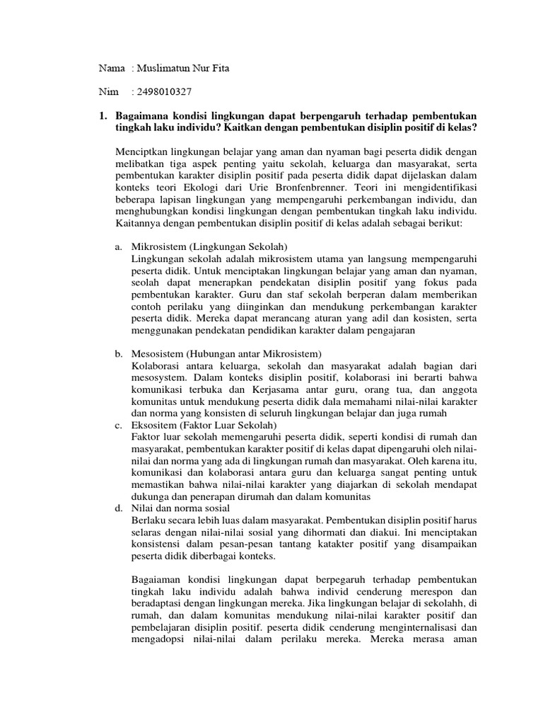 Koneksi Antar Materi t4 PPDP | PDF