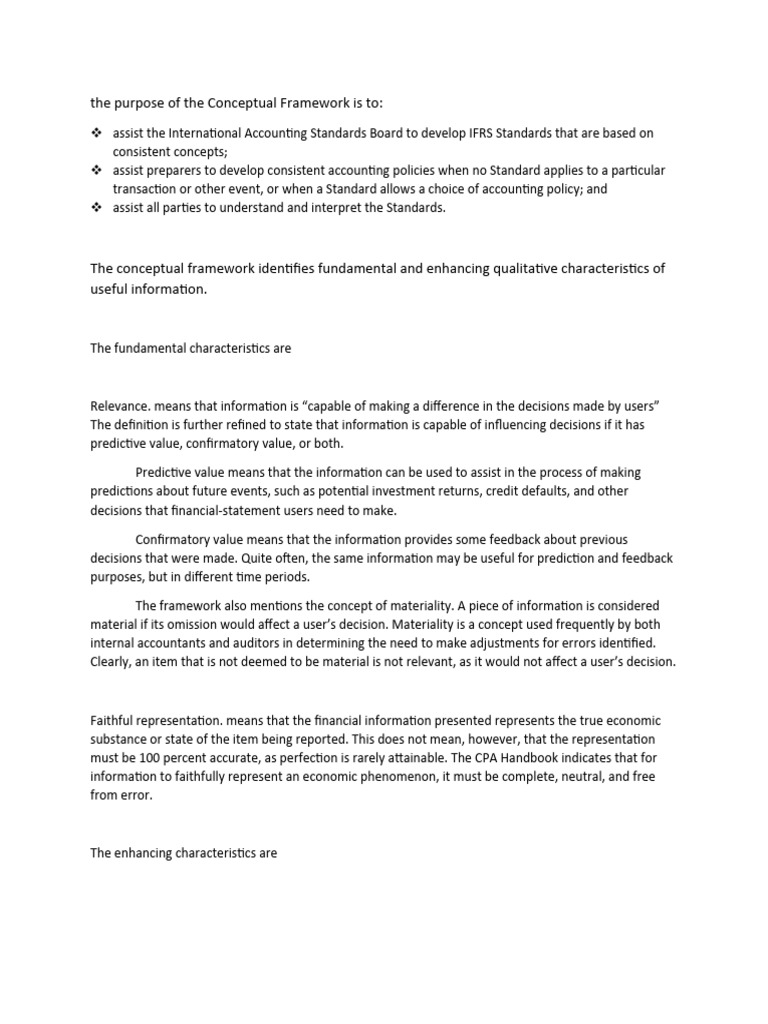Review Na Sa Conceptual Framework | PDF | Fair Value | Equity (Finance)