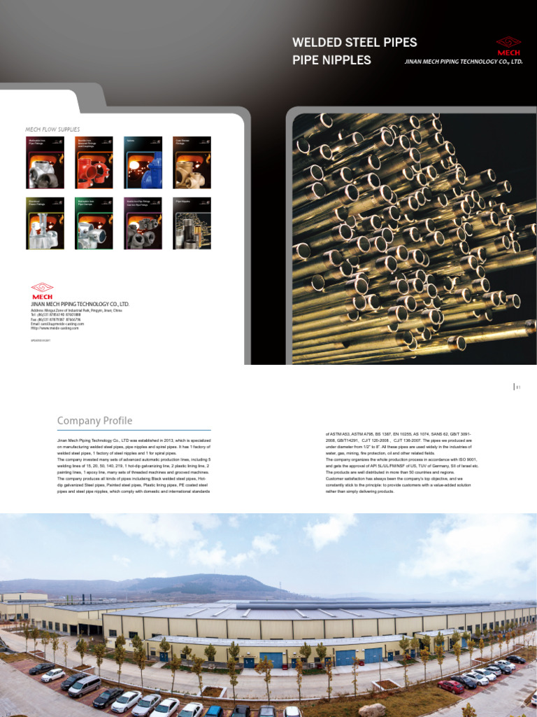 Steel Pipes - 2023 Mech | PDF