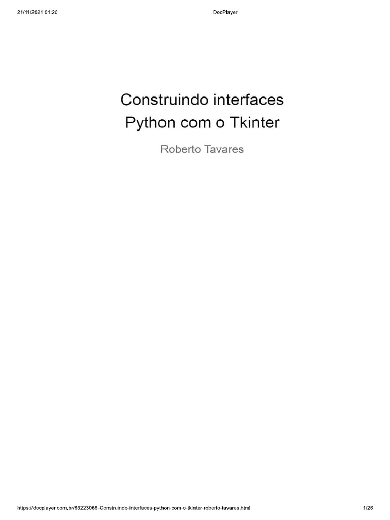 Tkinter | PDF