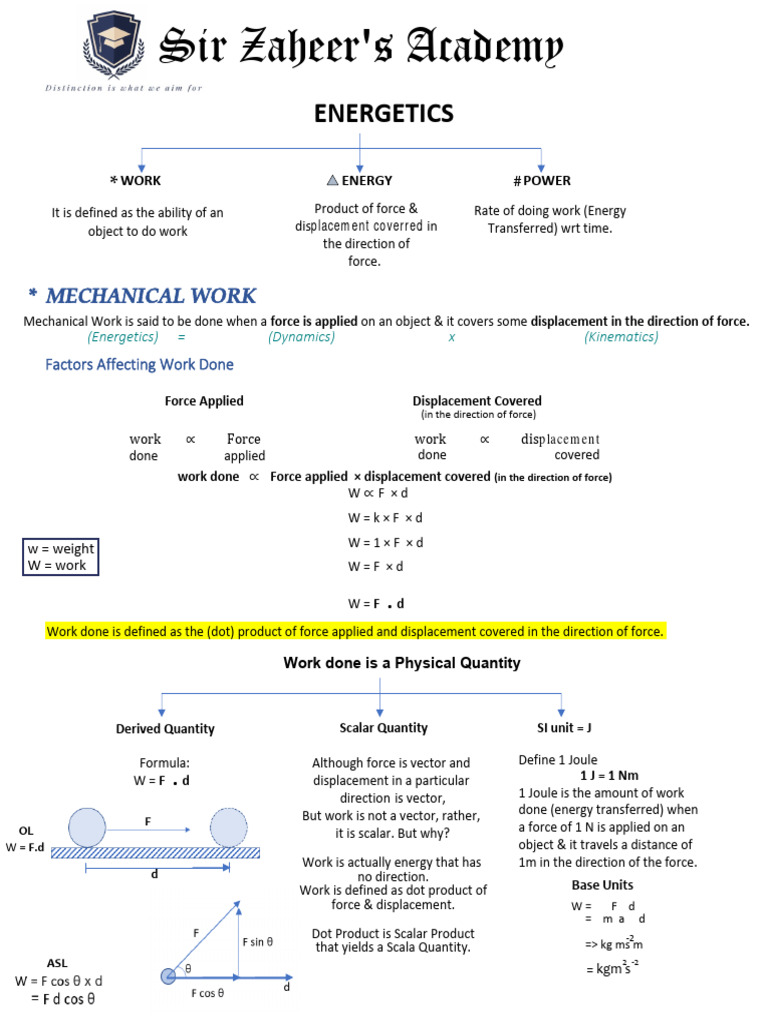 Understanding Work, Energy, and Power | PDF | Force | Power (Physics)