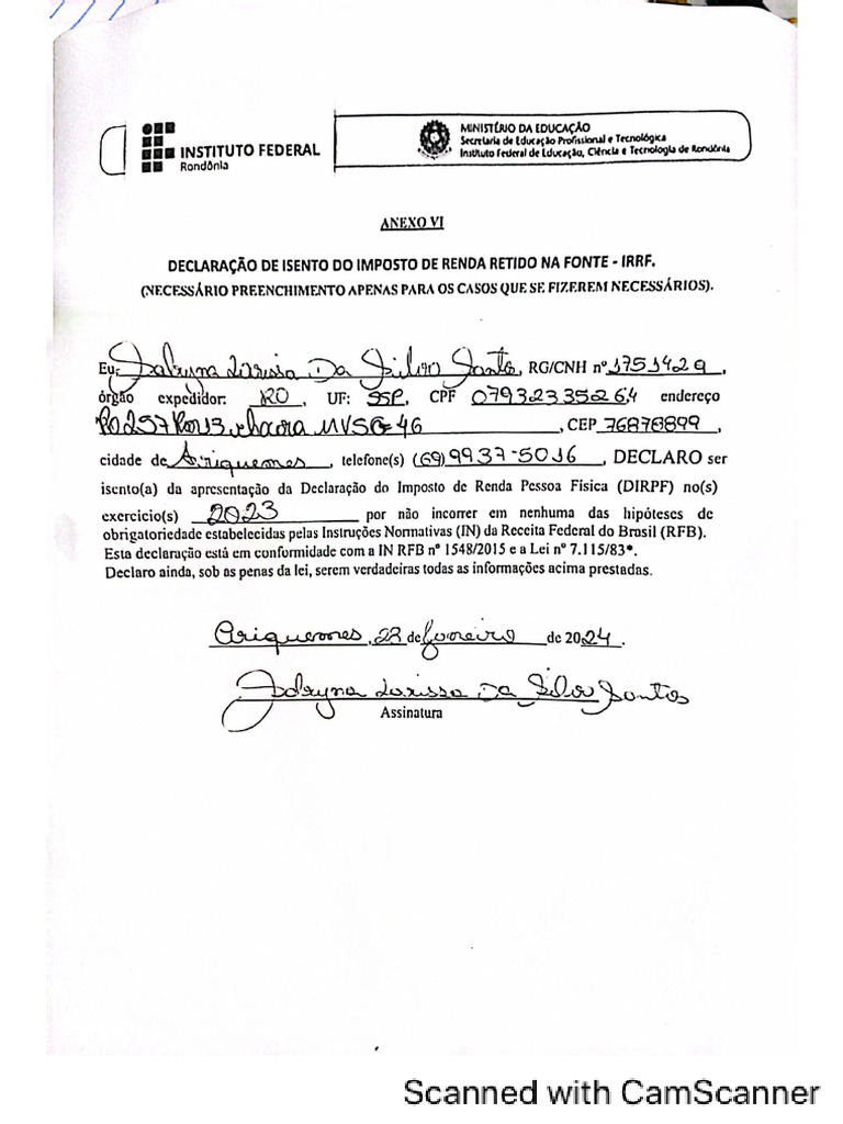 Sabryna Documento | PDF