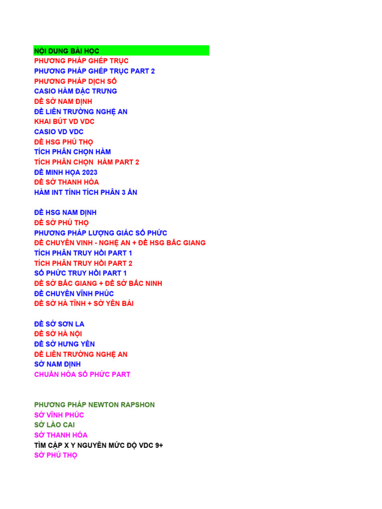 Bản Sao Của Lớp Toán Casio Vd Vdc Live Vip Phan Hùng Hiểu | PDF