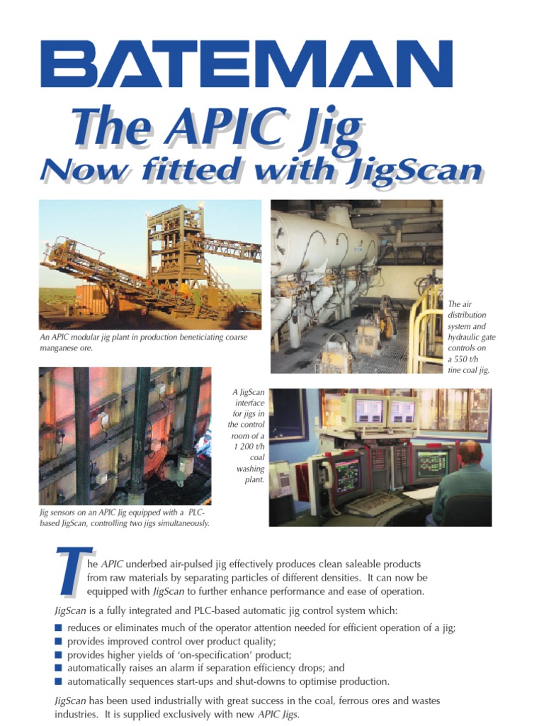 Advanced Jigging Technology with JigScan | PDF | Mining | Coal