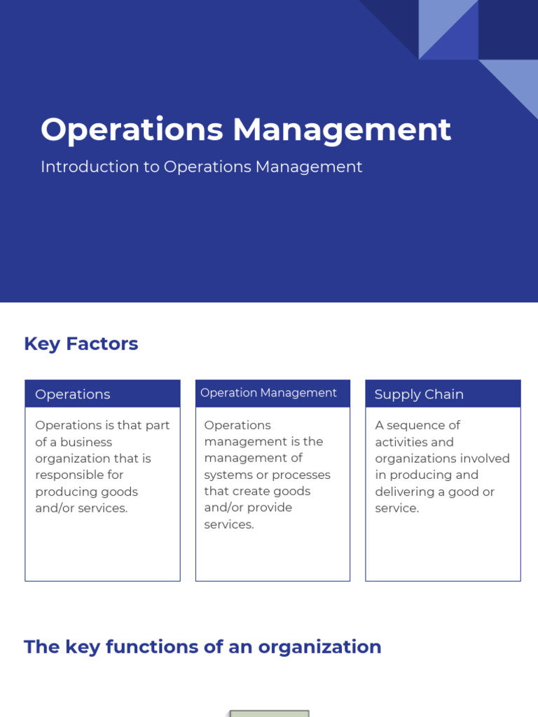 Introduction To Operations Management | PDF | Operations Management | Economies