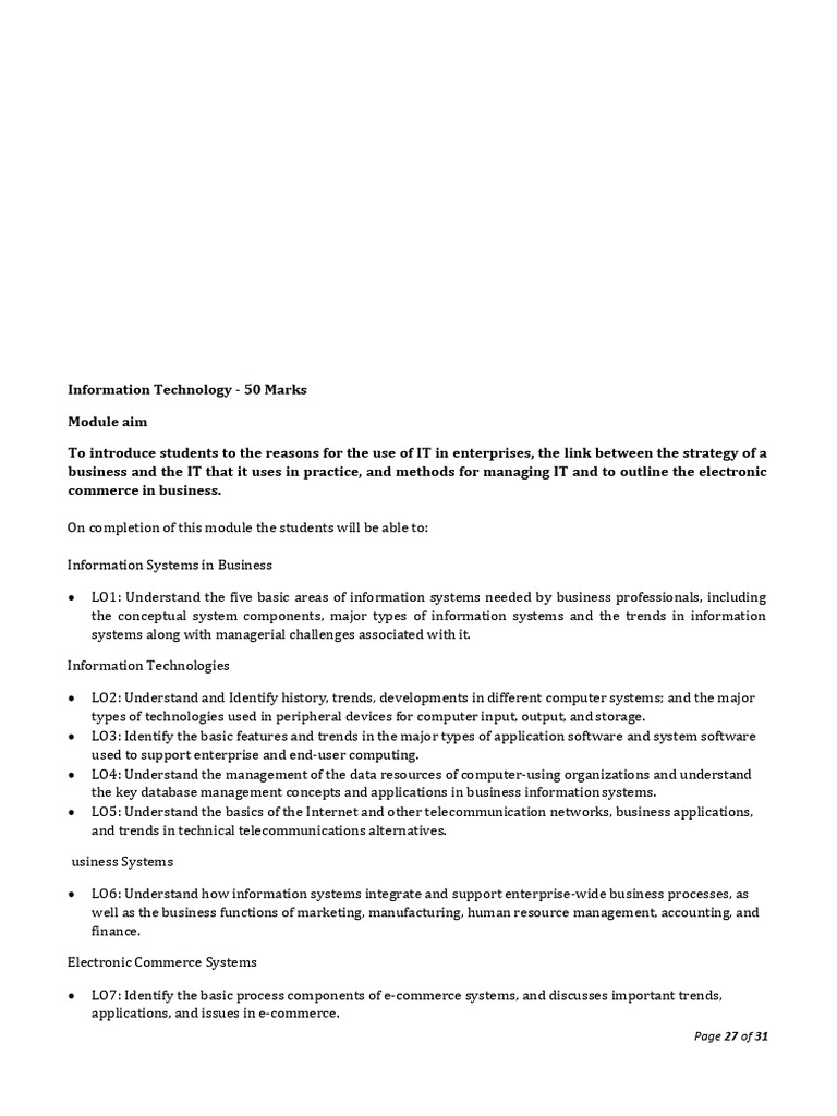 Information Technology | PDF | Information System | E Commerce