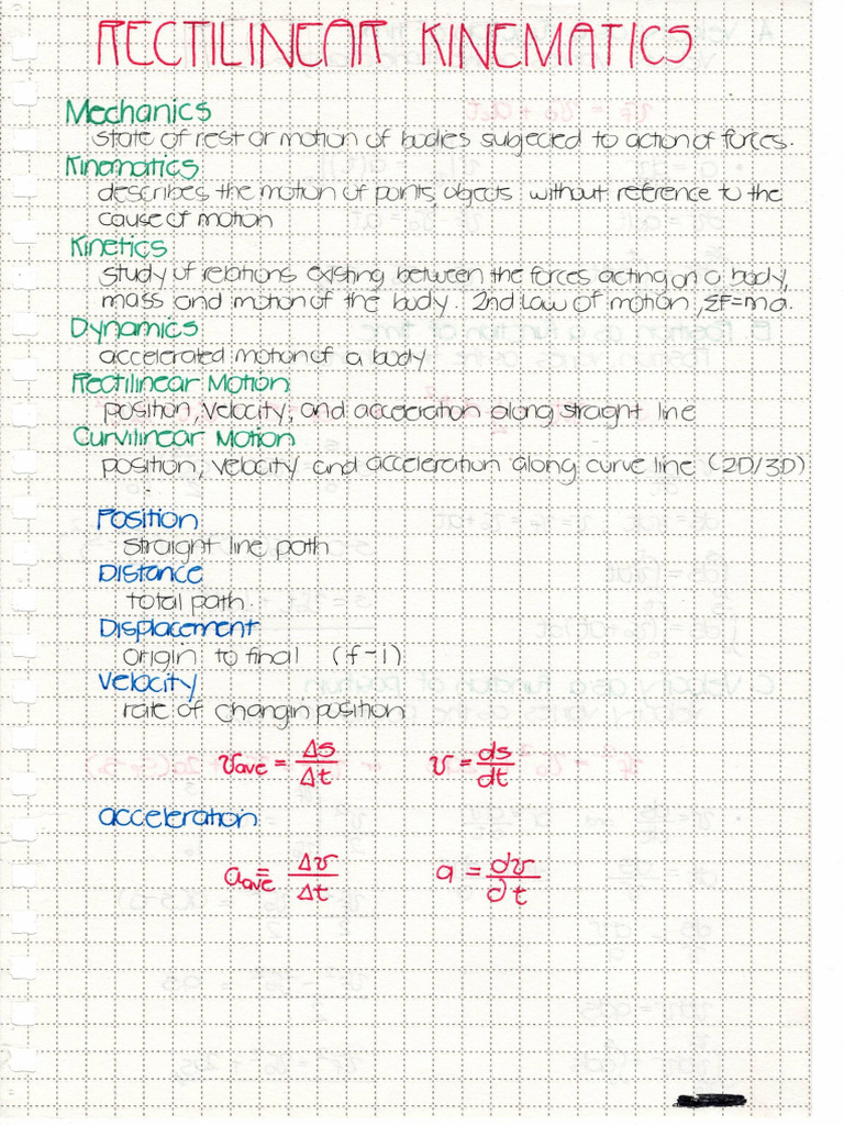 Dynamics Of Rigid Bodies Module 1 Rectilinear Kinematics Pdf