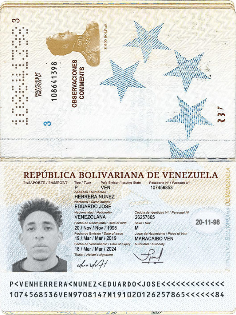 Pasaporte Venezuela1 | PDF