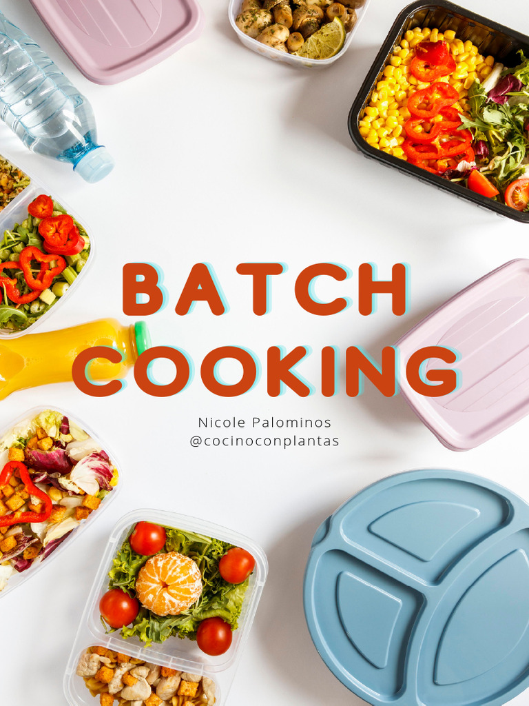 Recetario Batch Cooking Clase Online | PDF | Panes | Arroz