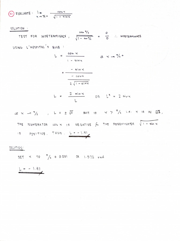 Feb. 13 Calculus | PDF