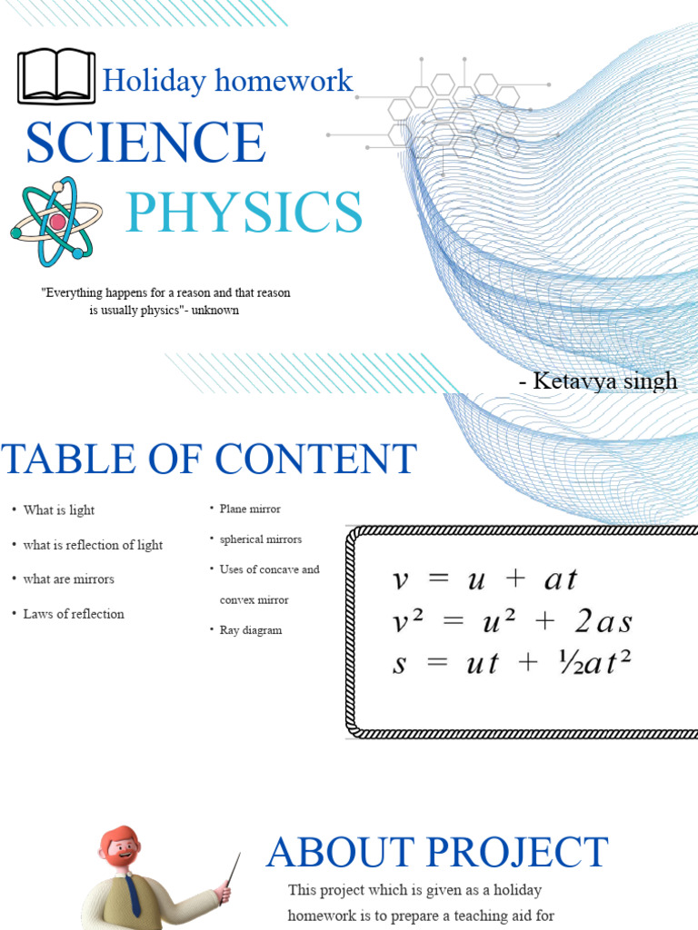 Holiday Homework: Science | PDF | Mirror | Reflection (Physics)