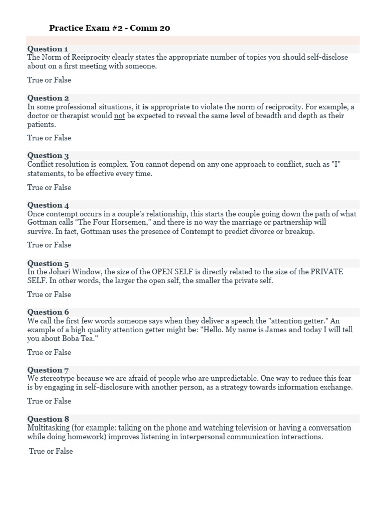 Practice Exam #2 | PDF | Psychology | Psychological Concepts