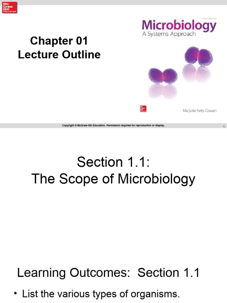 001+Ch01 Lecture | PDF | Microorganism | Microbiology