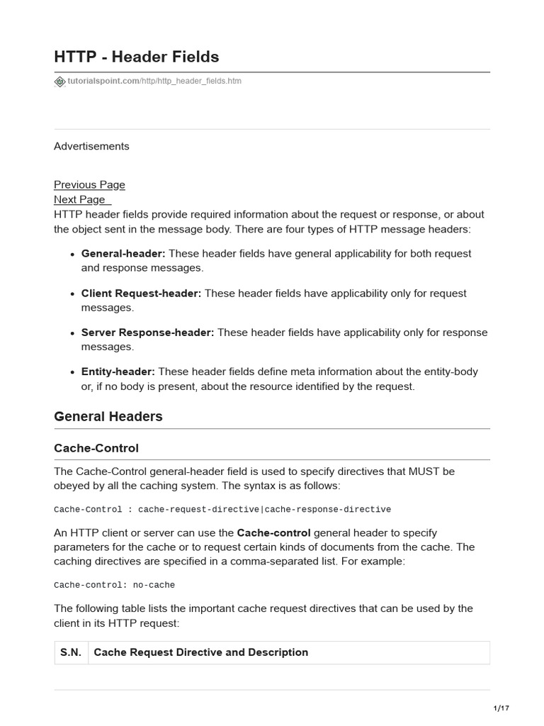 HTTP - Header Fields | PDF | Http Cookie | Proxy Server