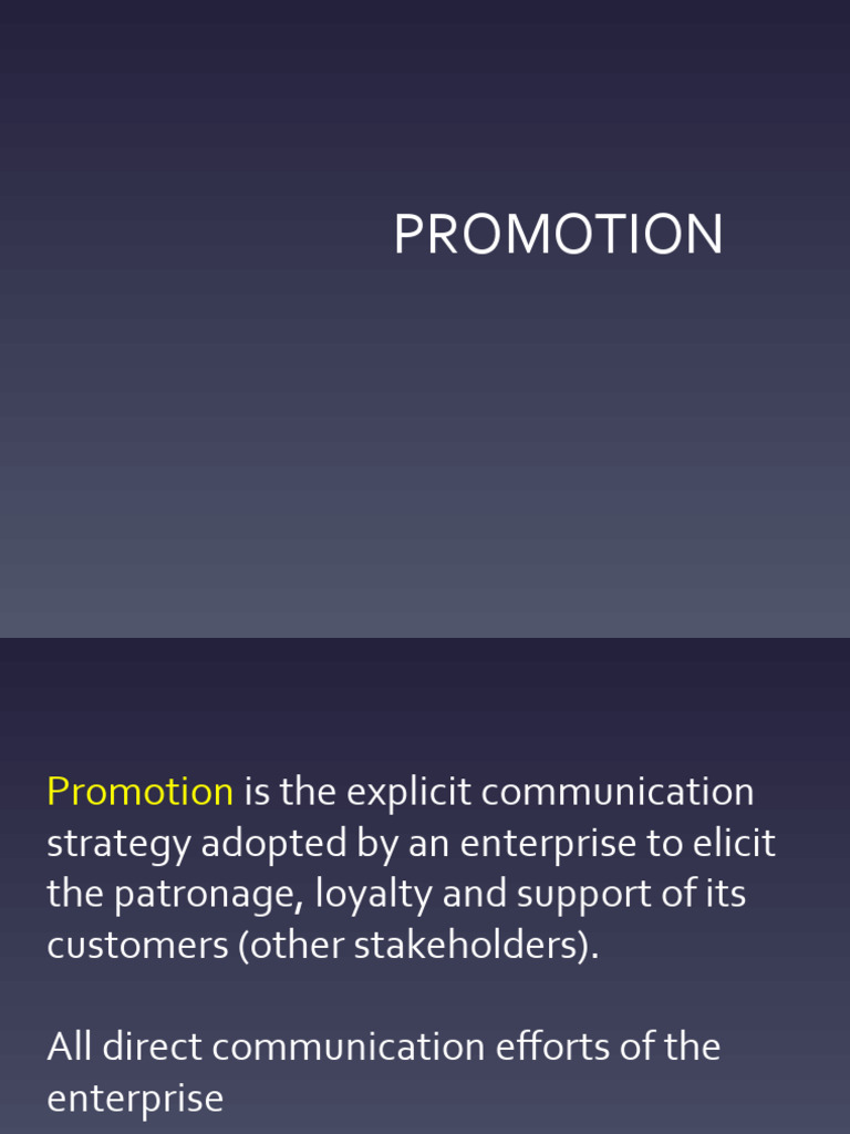 Mktg 5-Promotion | PDF | Advertising | Target Audience