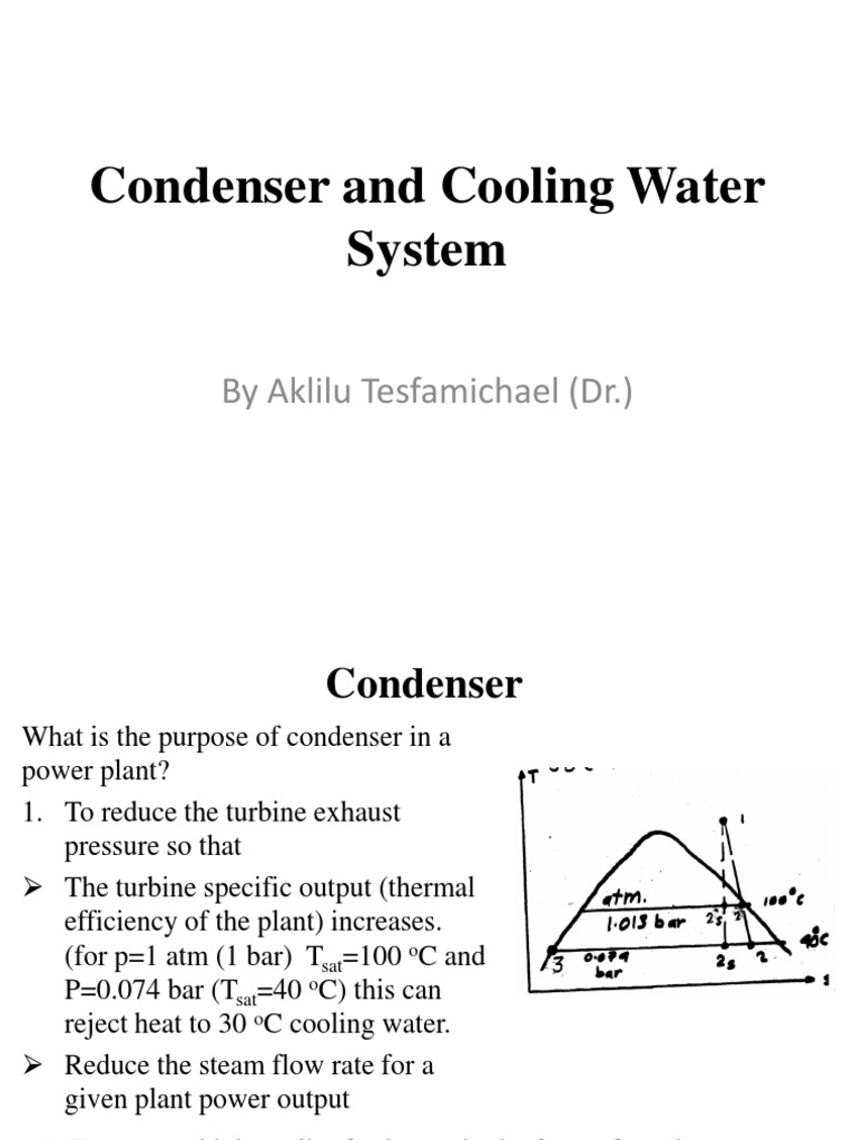 Condenser and Circulating Water System | PDF | Heat Exchanger | Air ...