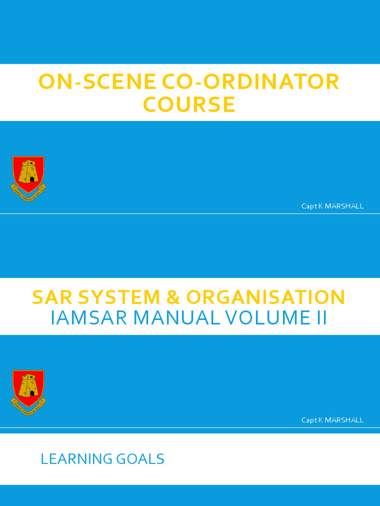 SAR System & Organisation | PDF | Search And Rescue | Emergency Services