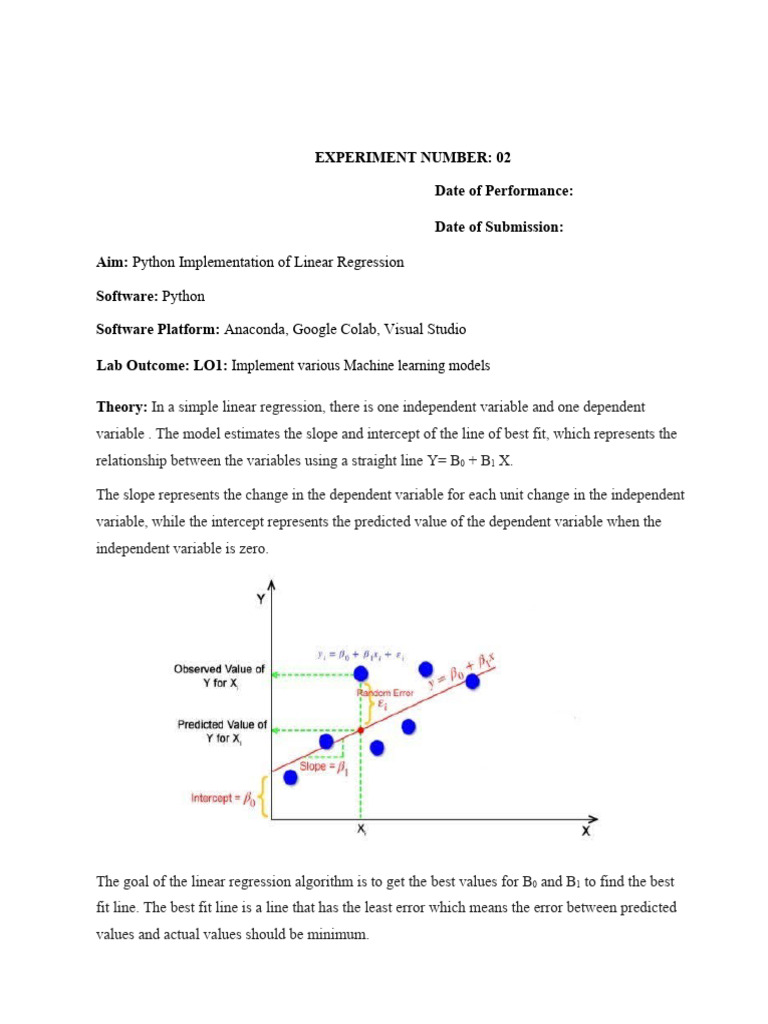 2 Linear Regression | PDF | Regression Analysis | Dependent And Independent Variables