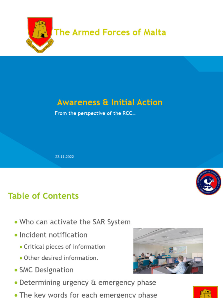 SAR System Activation Guide | PDF | Search And Rescue | Emergency