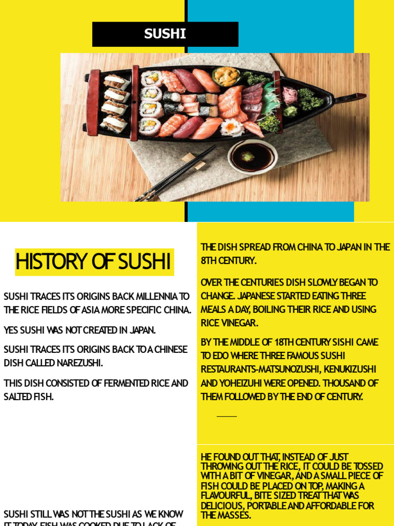 Sushi Training Pdf Sushi Foods