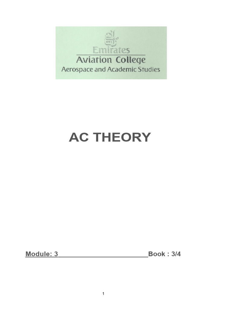 Mod 3 Book 3 Ac Theory | PDF | Transformer | Electrical Impedance