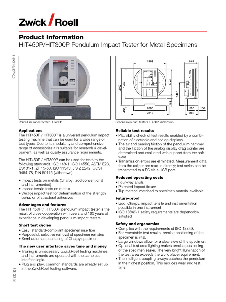 Zwick Roell-NOTCH ALIGNMENT UNIT | PDF | Pendulum | Physical Sciences