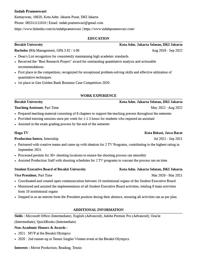 (English) Contoh Resume PBKL Batch 5 | PDF