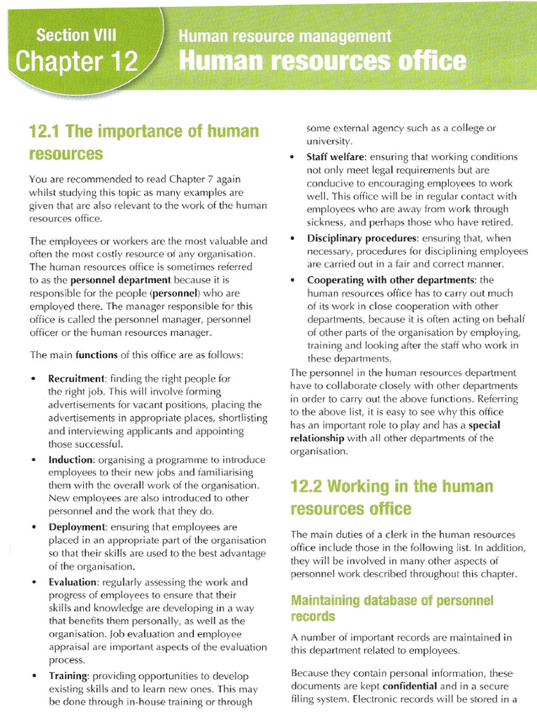 Office Administration For CSEC DR Alan Whitcomb - Chapter - 12 | PDF