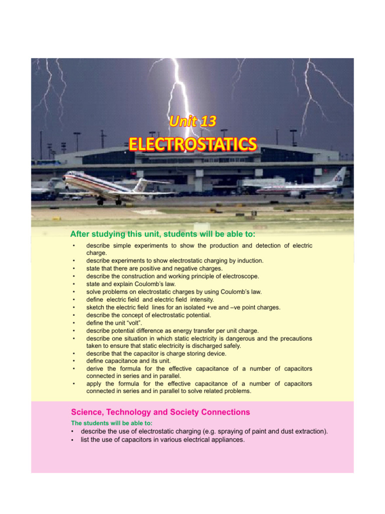 chapter13(0) | PDF | Capacitor | Electric Field