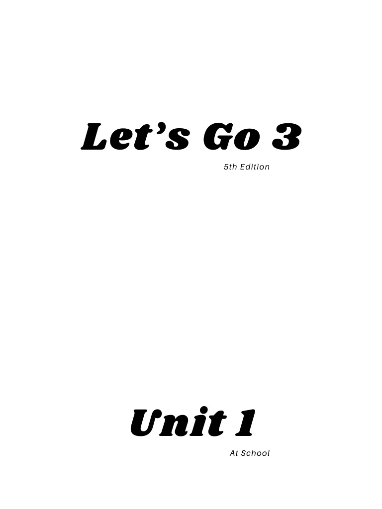 Let's Go 3 | PDF Let's Go 3 | PDF