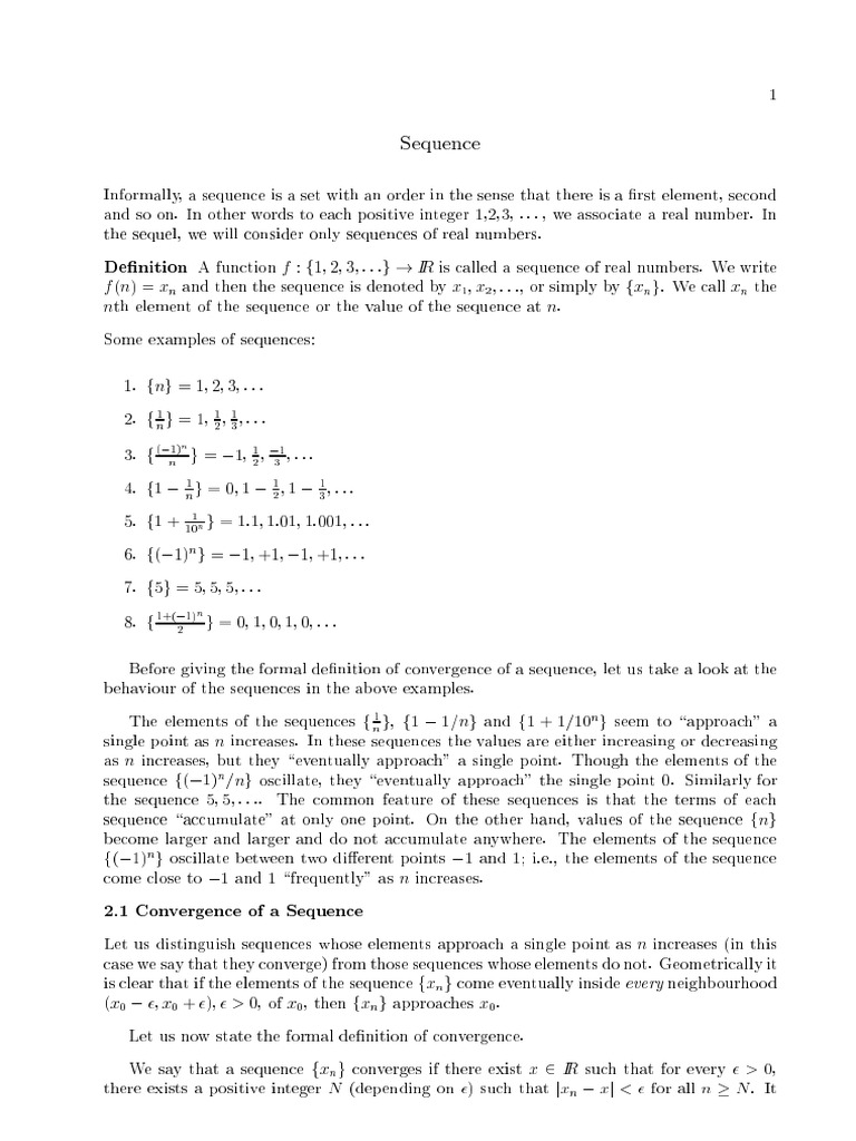 Sequence | PDF | Numbers | Abstract Algebra