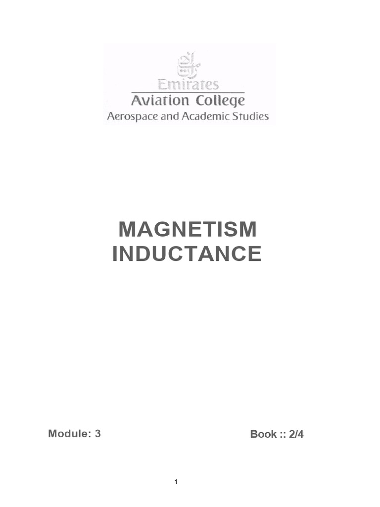 Mod 3 Book 2 Magnetism Inductance | PDF | Electromagnetic Induction | Inductance