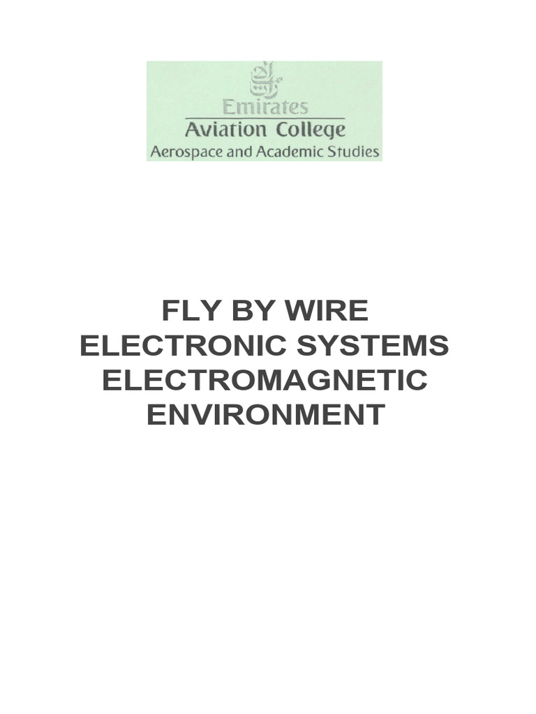 A320 Fly-By-Wire System Overview | PDF | Aircraft Flight Control System ...