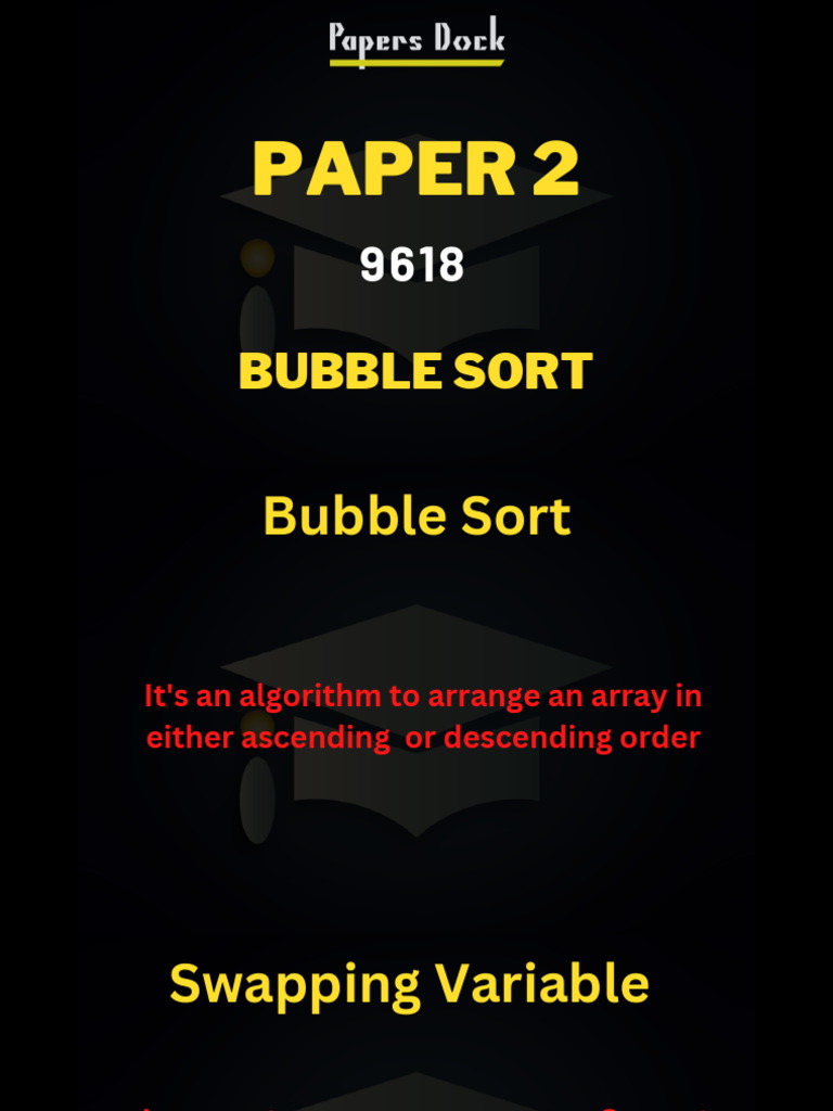 Bubble Sort | PDF
