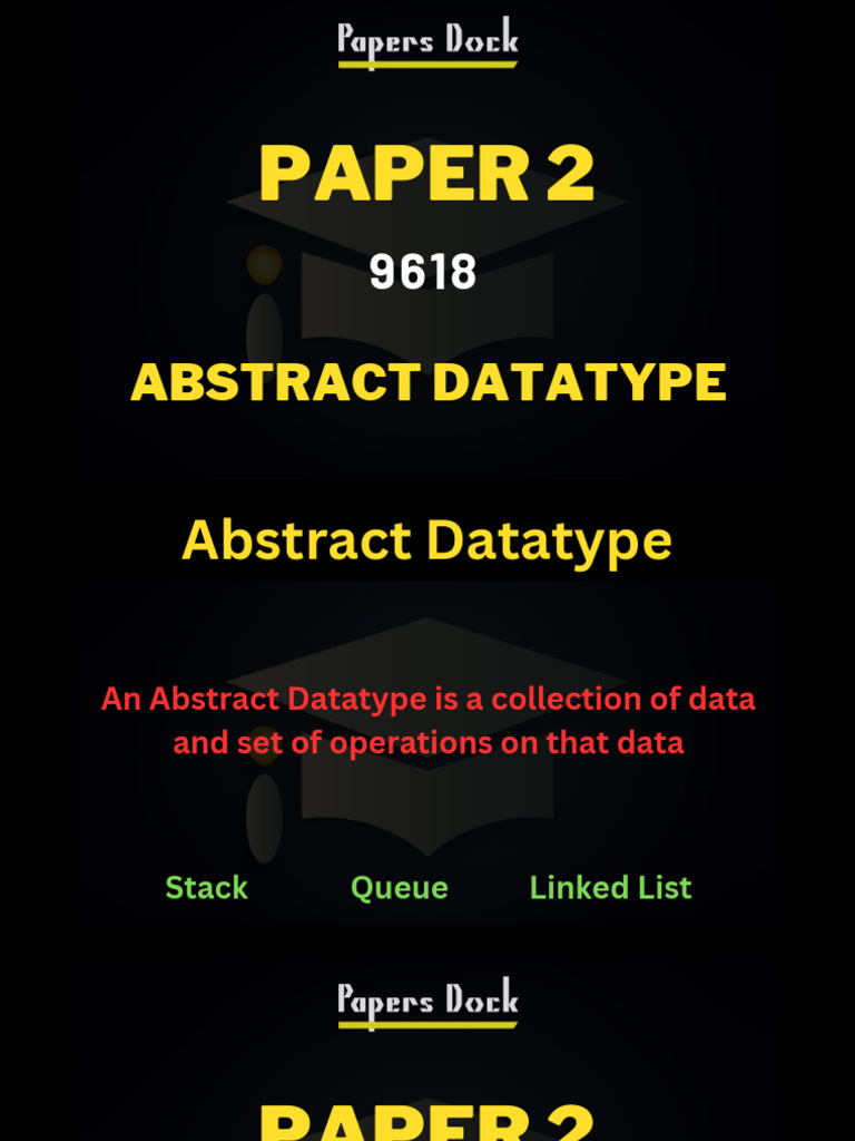 Paper 2 Adt Pdf Queue Abstract Data Type Applied Mathematics 