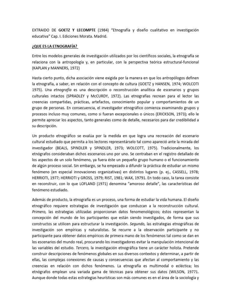 Etno 2 | PDF | Etnografía | Antropología