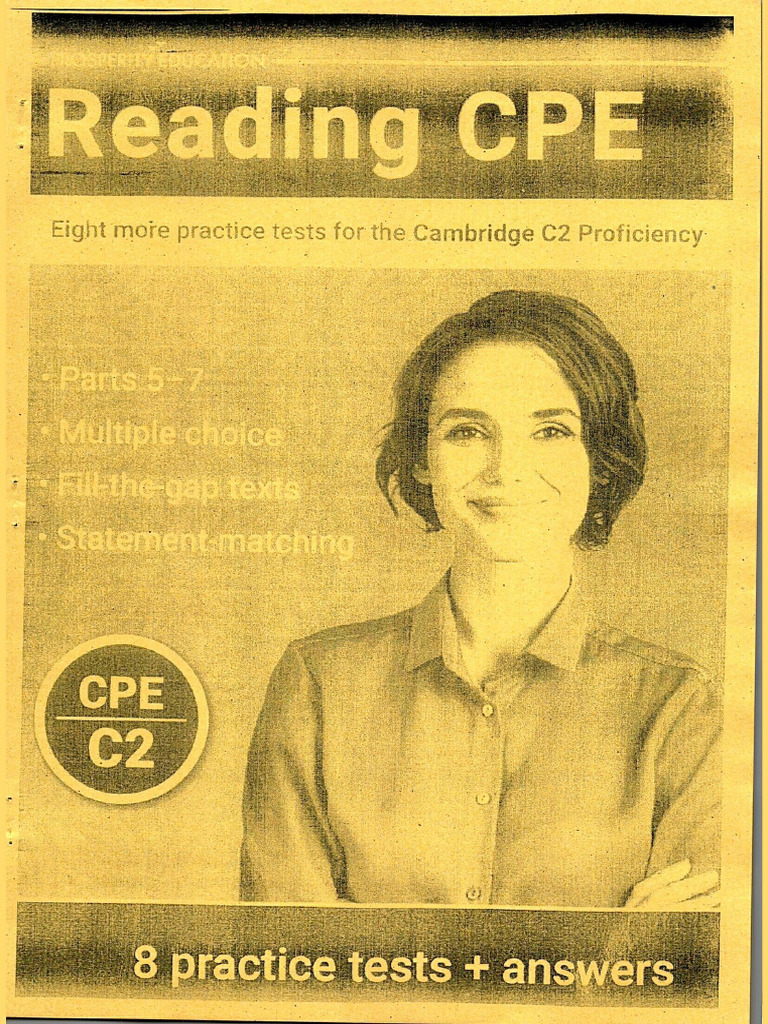CPE 8 Reading Practice Tests | PDF