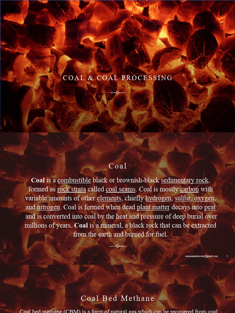 Overview of Coal and Its Processing | PDF | Coal | Liquefied Petroleum Gas