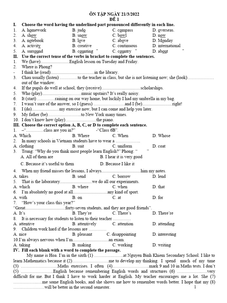 BT Sách Nâng Cao | PDF