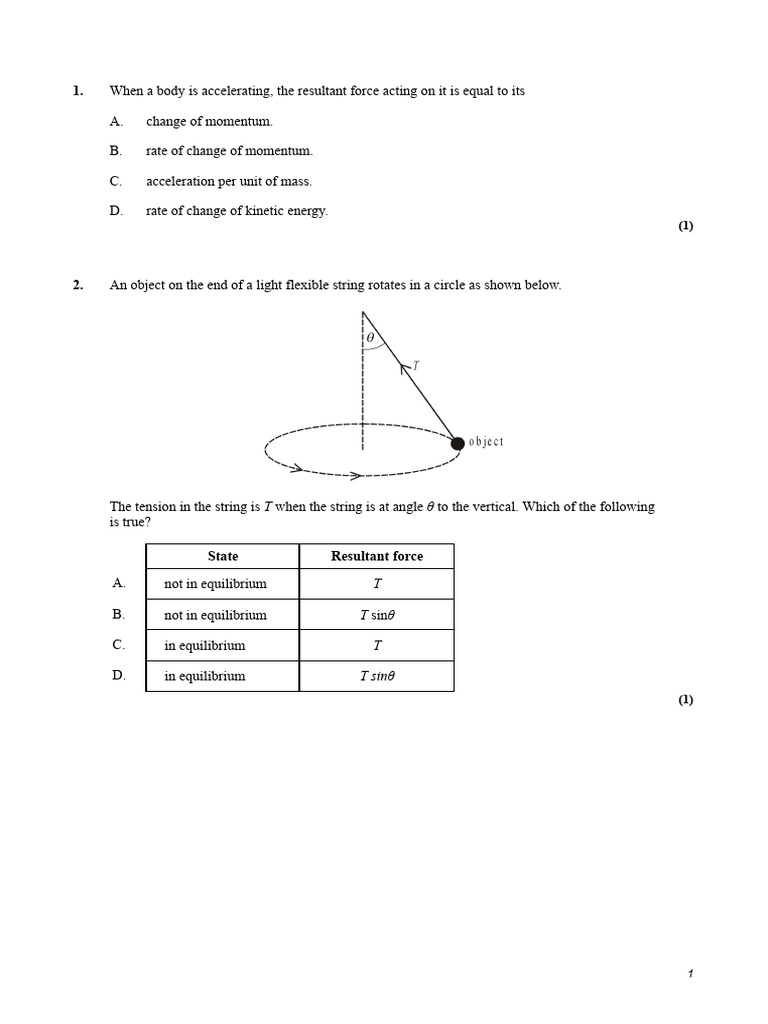 Force and Momentum Relationships Explained | PDF | Force | Momentum